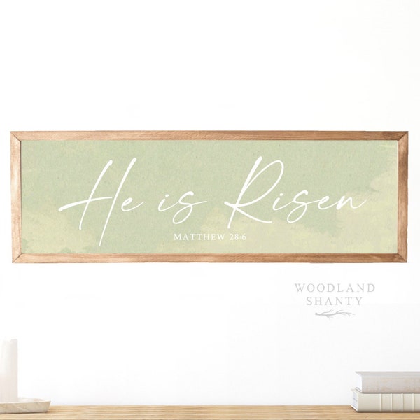 He is Risen Sign - Etsy