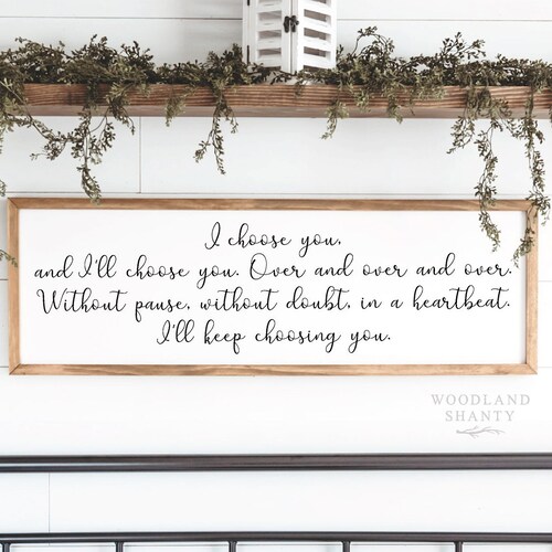 I Choose You Sign I'd Choose You Sign - Etsy