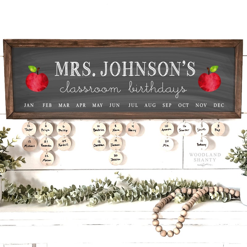 Classroom Birthday Sign - Etsy