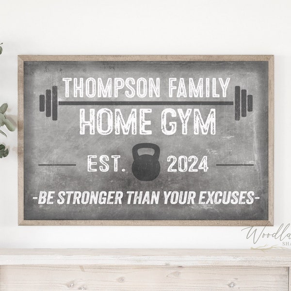 Home Gym Sign - Etsy
