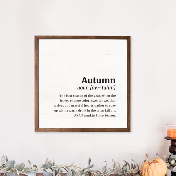 Autumn Sign - Etsy