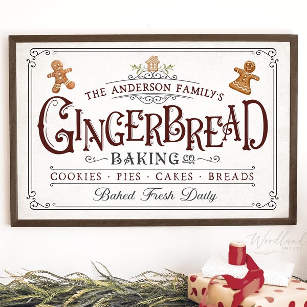 Christmas Bakery Sign Etsy