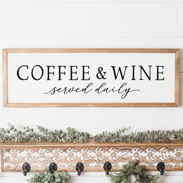 Coffee Wine Sign - Etsy