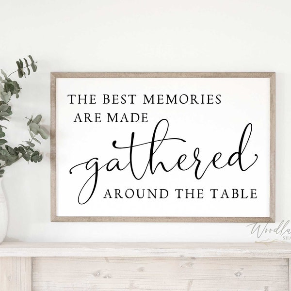Gathered Around the Table Sign - Etsy