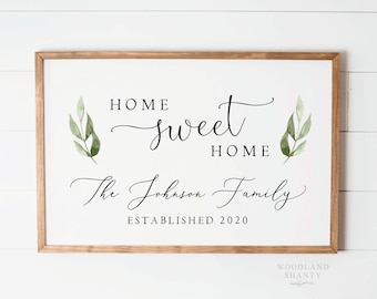 New Home Name Sign - Etsy
