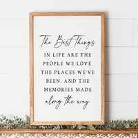 The Best Things in Life Poster Print Inspirational Quote, Positive ...