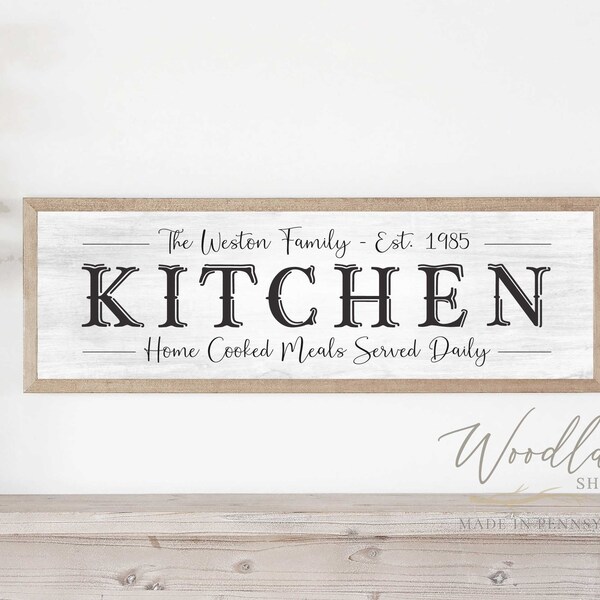 Custom Kitchen Sign - Etsy