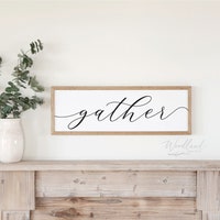 Gather Sign - Etsy