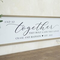 Boho Wooden Art. - Above Over the Bed Sign - Master Bedroom Wall Art ...