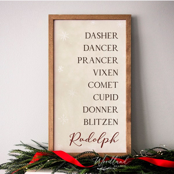 Reindeer Sign - Etsy