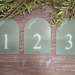 Arched Table Numbers, Wedding Table Numbers, Wedding Table Decor, Table ...