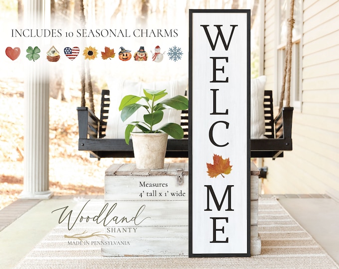 Welcome to Our Home / Large Wooden Front Door Home Sign / Welcome Porch ...