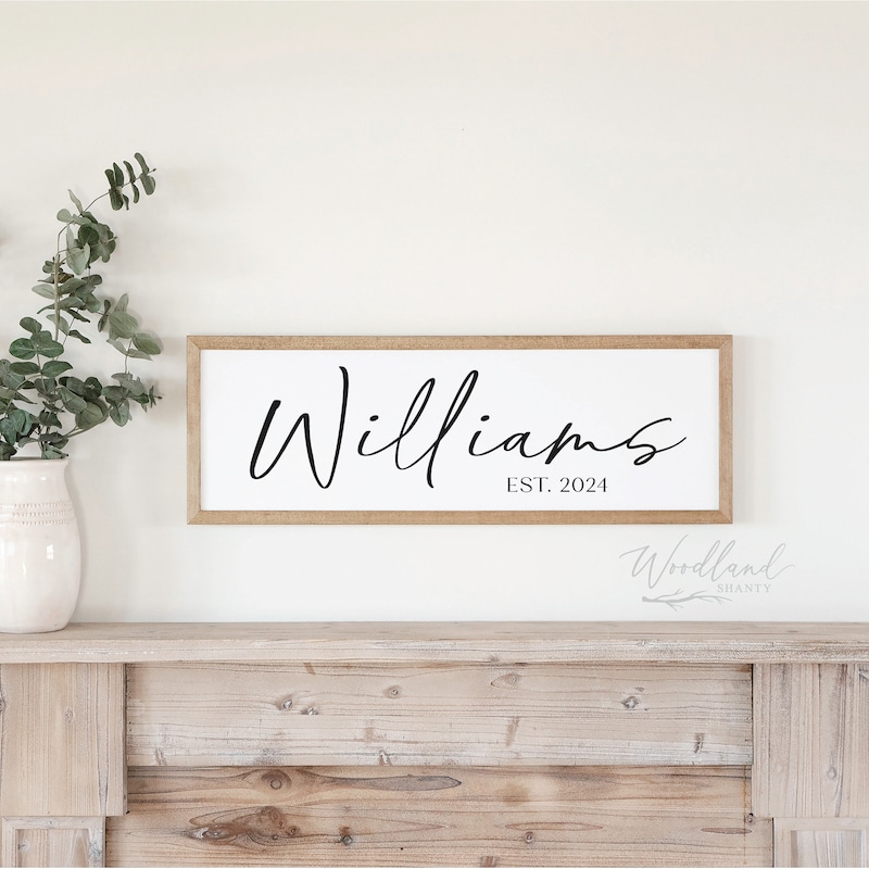 Last Name Signs - Etsy