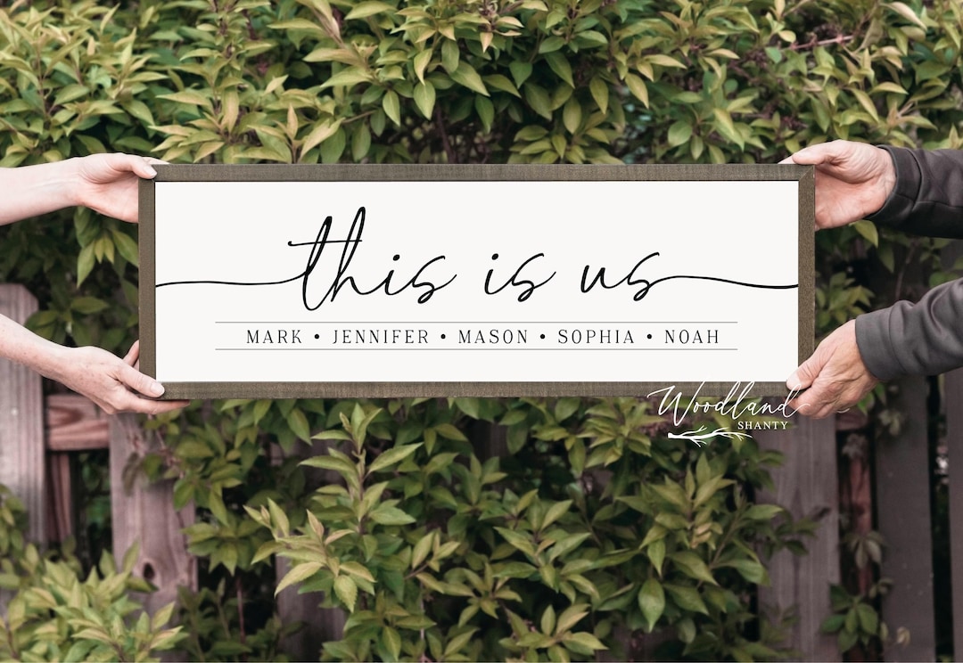 Personalized Family Names Sign, Custom Family Established Sign ...