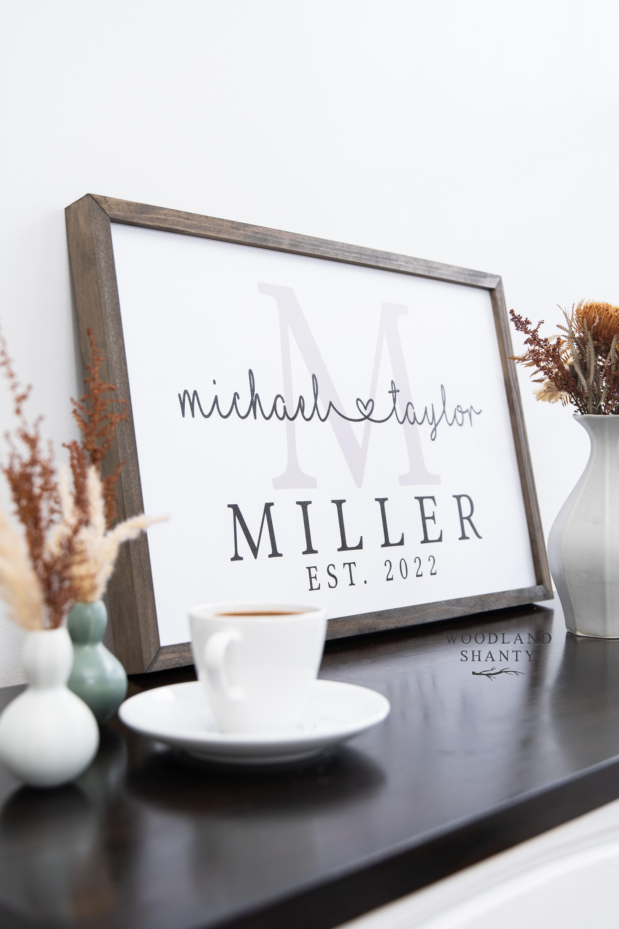 Personalized Sign Monogram Sign Wedding Gift Mother's - Etsy