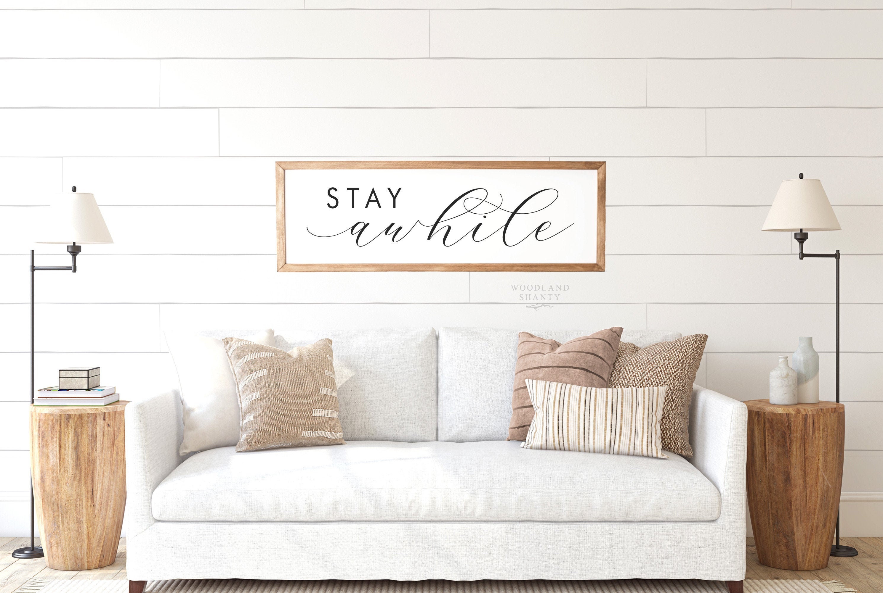 Stay Awhile Sign Entryway Sign Entryway Decor Foyer Sign | Etsy