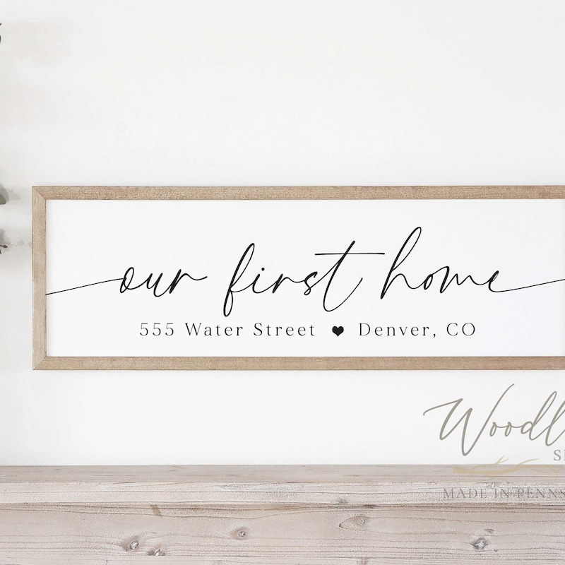 Our First Home Sign - Etsy