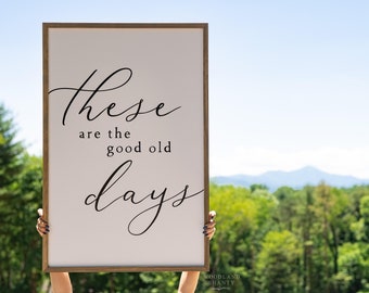 The Good Old Days | Etsy