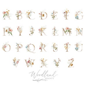 Personalized Floral Monogram Birthday Calendar, Custom Perpetual Family ...