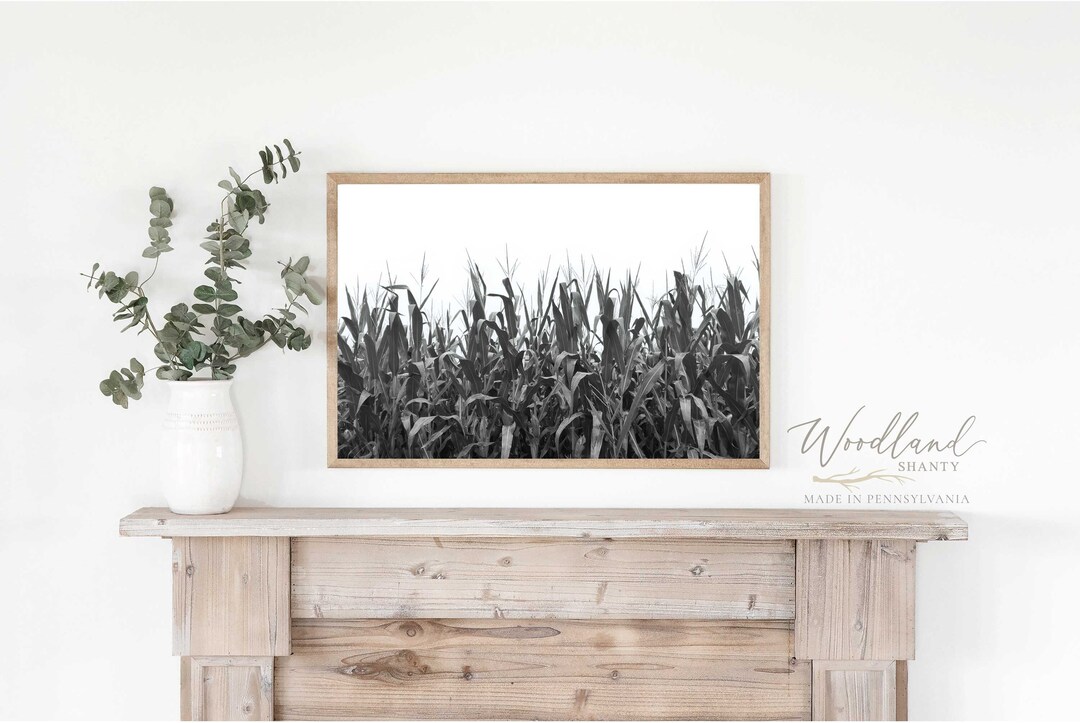 Cornfield Wall Art, Framed Cornfield Print, Corn Farm Sign, Farmer Wall ...