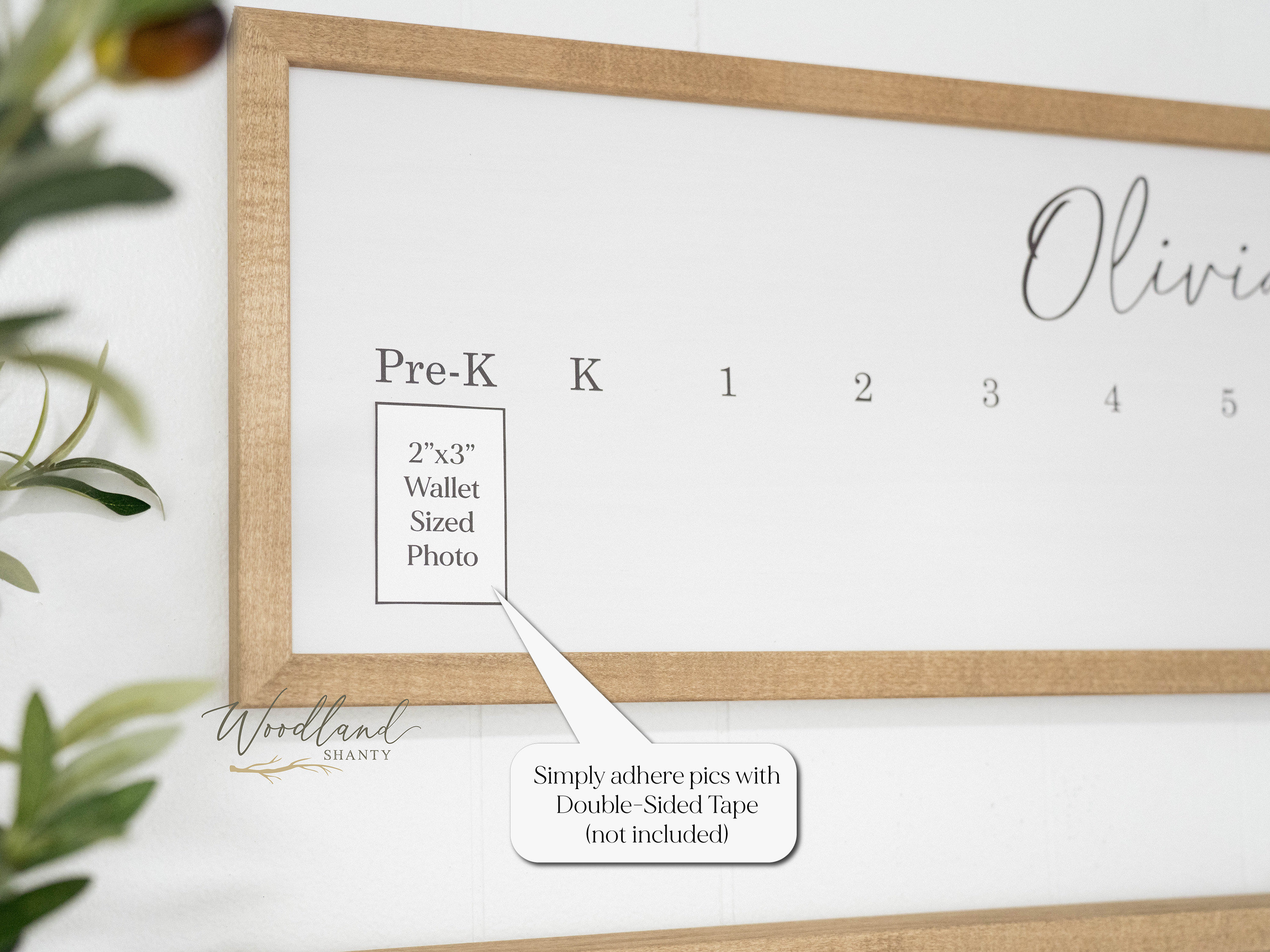 Yearly School Photos Sign, School Years Picture Hanger, Display School ...