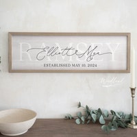 Last Name Letter Monogram, Custom Wedding Decor Sign, Wall Initial With ...