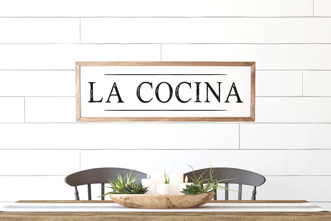 La Cocina Sign Spanish Mexican Kitchen Decor | Etsy