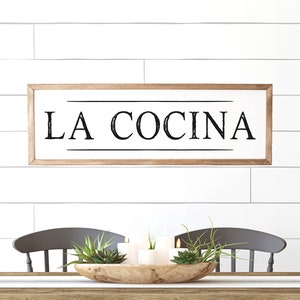 La Cocina Sign Spanish Mexican Kitchen Decor - Etsy
