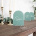 Arched Table Numbers, Wedding Table Numbers, Wedding Table Decor, Arch ...