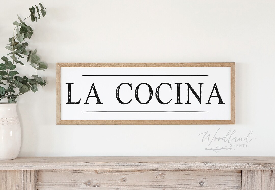 La Cocina Sign | Spanish Mexican Kitchen Decor - Etsy