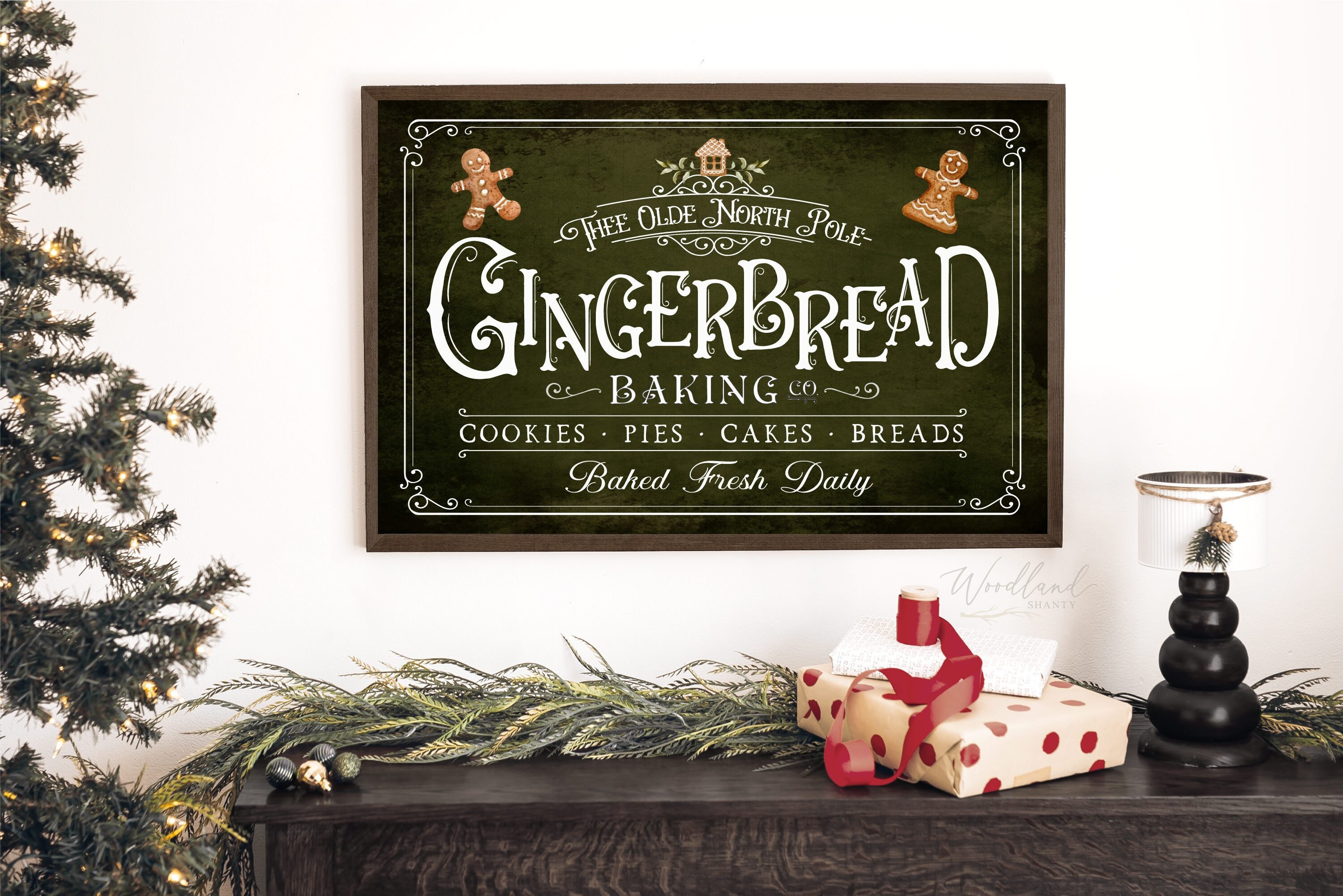 Gingerbread Baking Company Sign Gingerbread Bakery Sign - Etsy