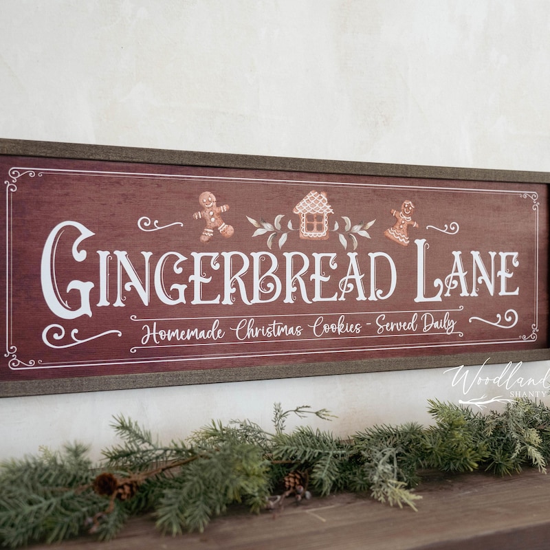 Gingerbread Wall Art - Etsy
