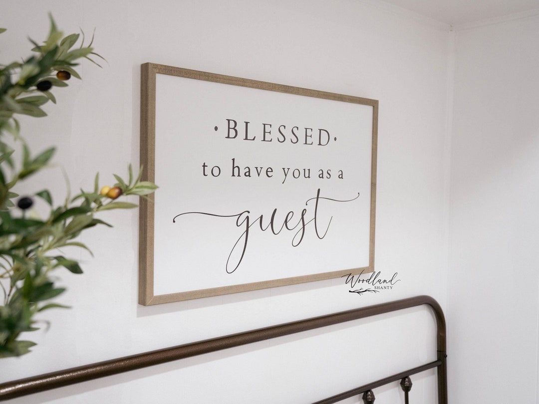 Be Our Guest Sign | Guestroom Farmhouse Sign | Guestroom Decor ...