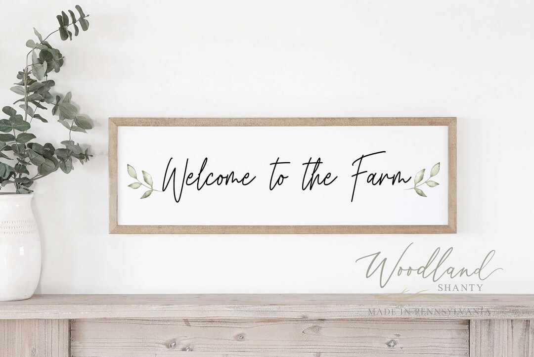 Welcome to the Farm Sign, Farm Themed Decor, Farm Decor, Farm Sign ...