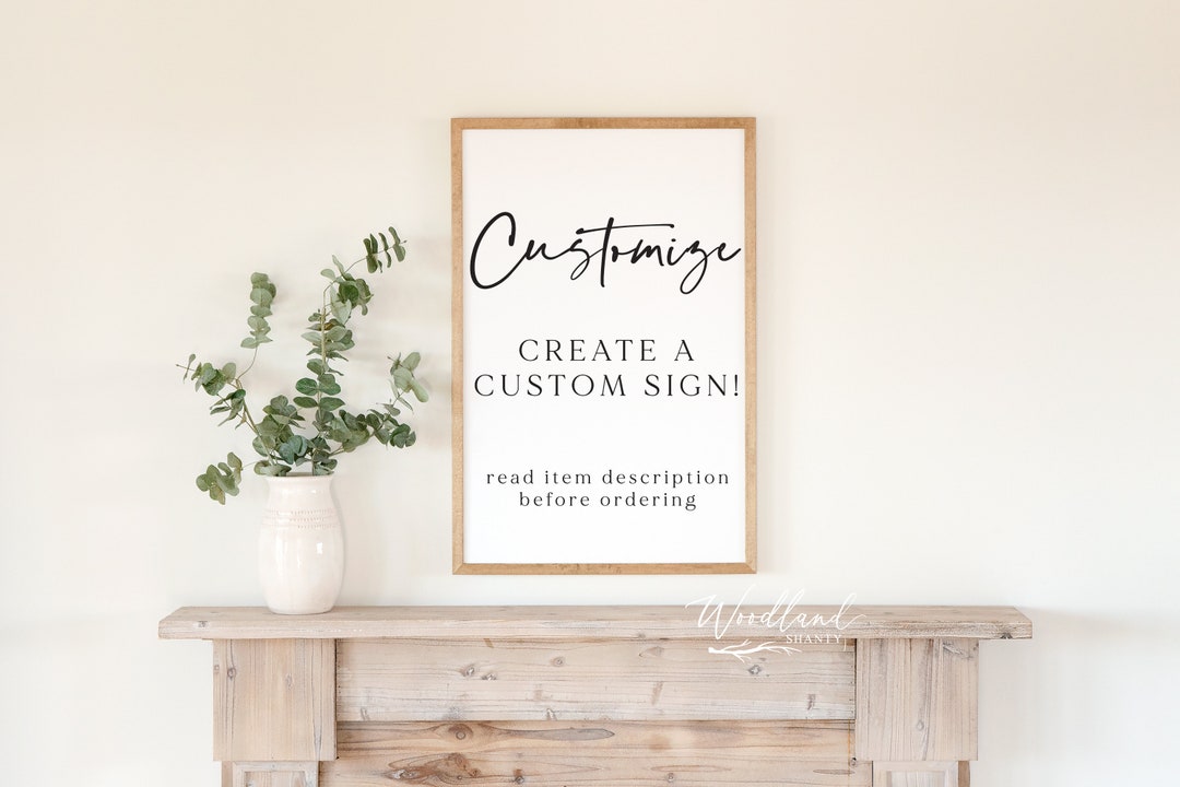 Custom Framed Quotes, Custom Framed Sign, Create Your Own Custom Framed ...