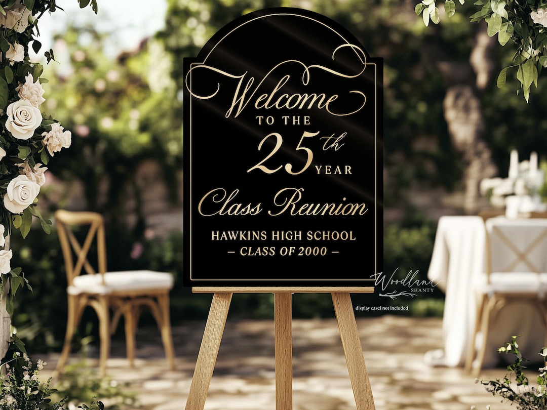 Welcome High School College Class Reunion Party Event Sign ...