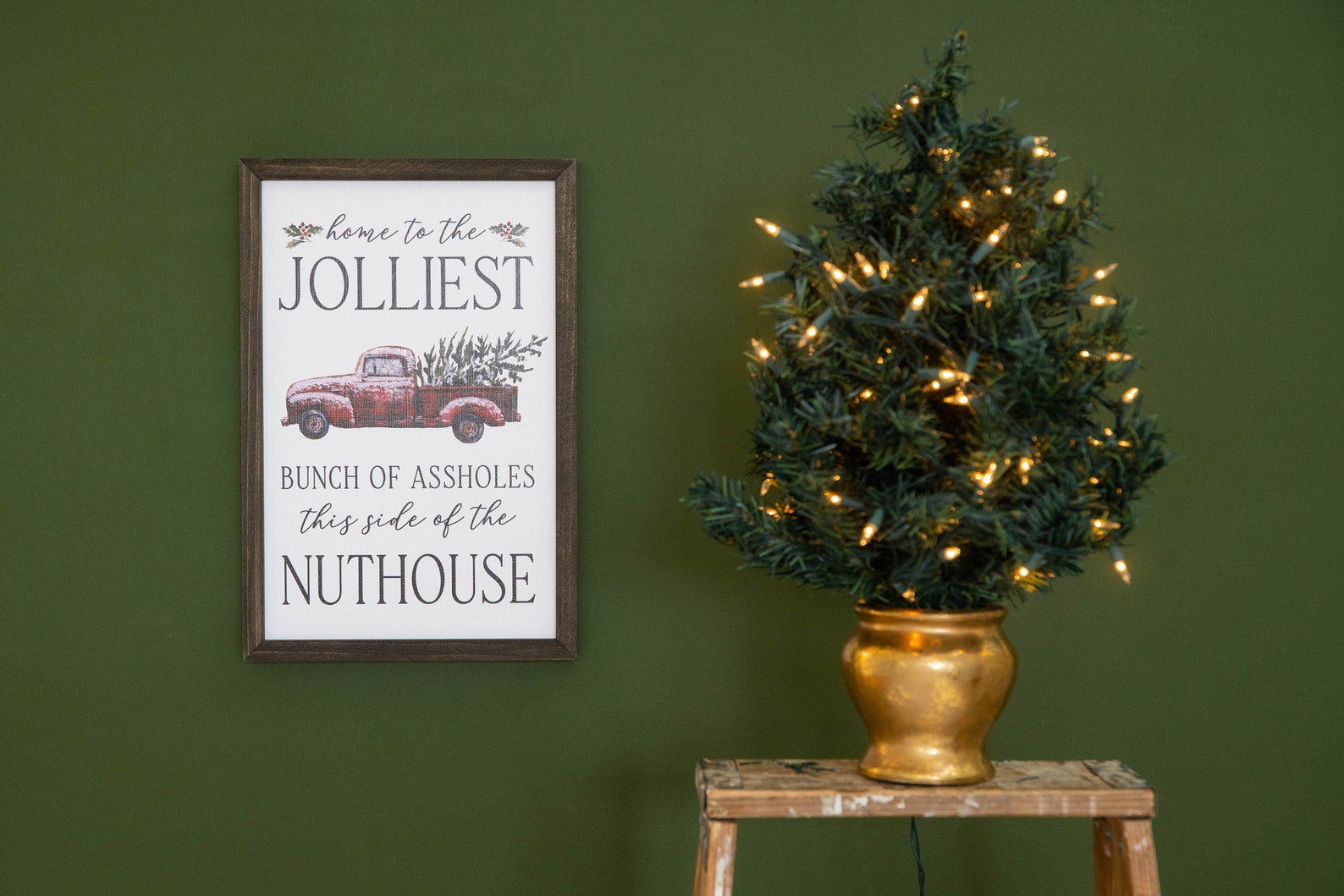 Home of the Jolliest Bunch of Sign | Etsy