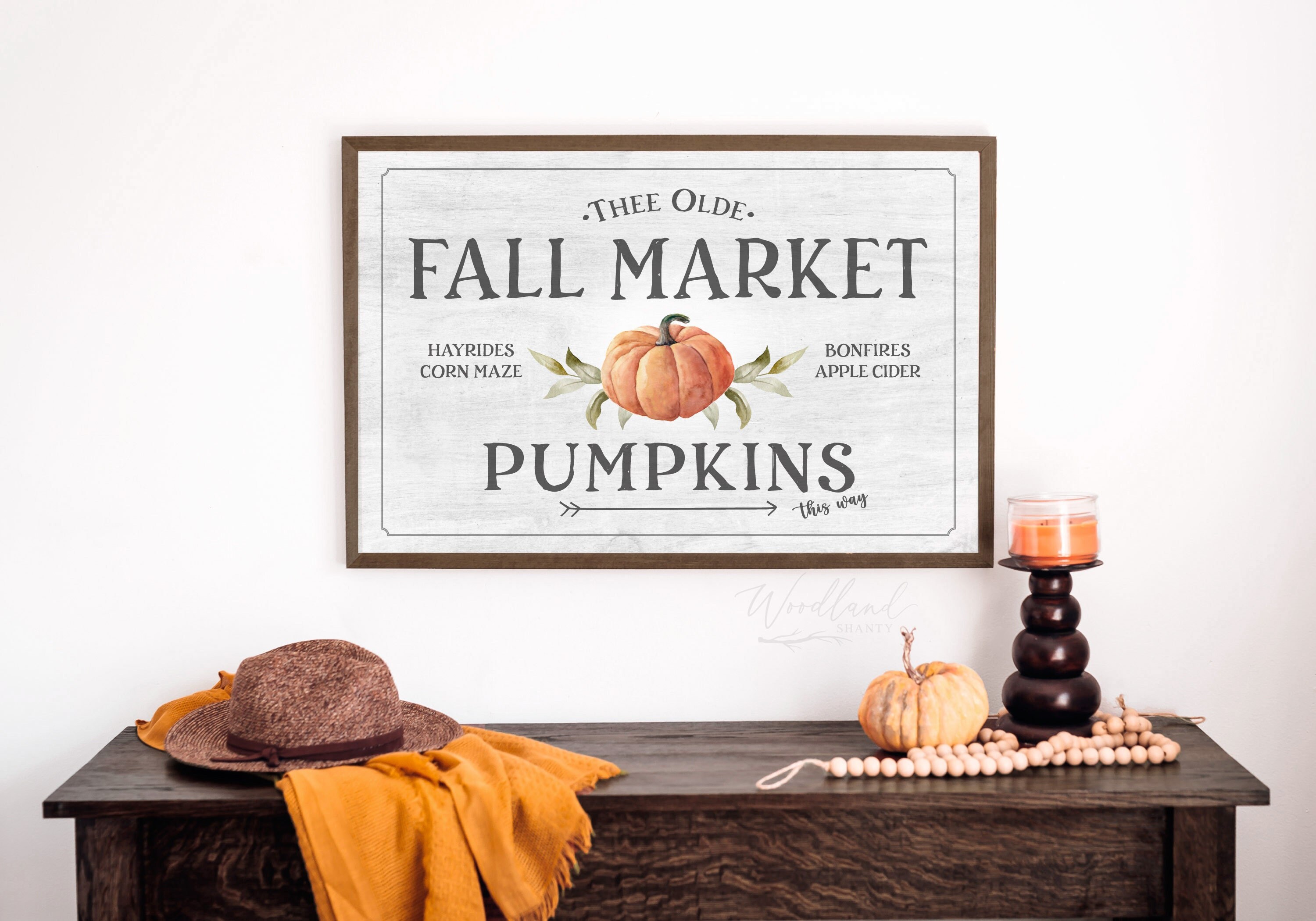 Fall Market Sign Farmhouse Fall Sign Fall Decor Modern - Etsy