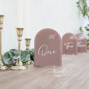 Arched Table Numbers, Wedding Table Numbers, Wedding Table Decor, Arch ...