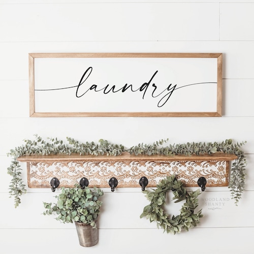 Laundry Room Sign Laundry Sign Farmhouse Laundry Sign - Etsy