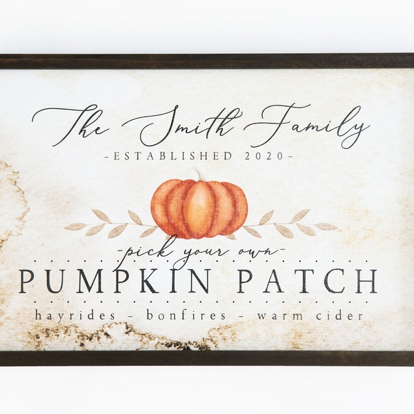 Pumpkin Patch Sign - Etsy
