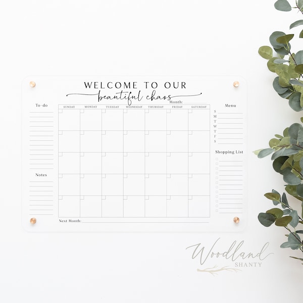 Organized Chaos Calendar - Etsy