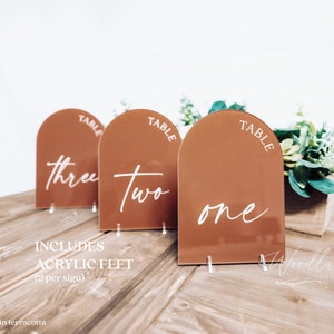 Arched Table Numbers, Wedding Table Numbers, Wedding Table Decor, Table ...