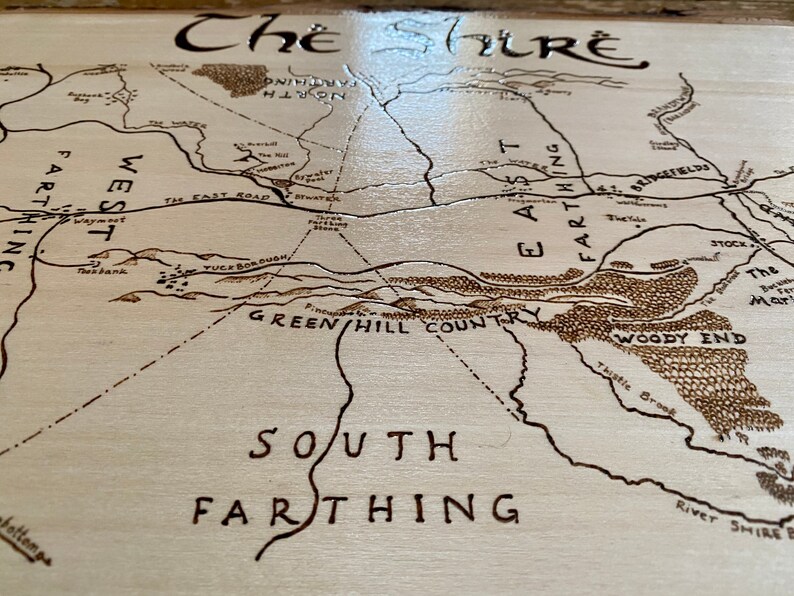 The Shire Map - Etsy