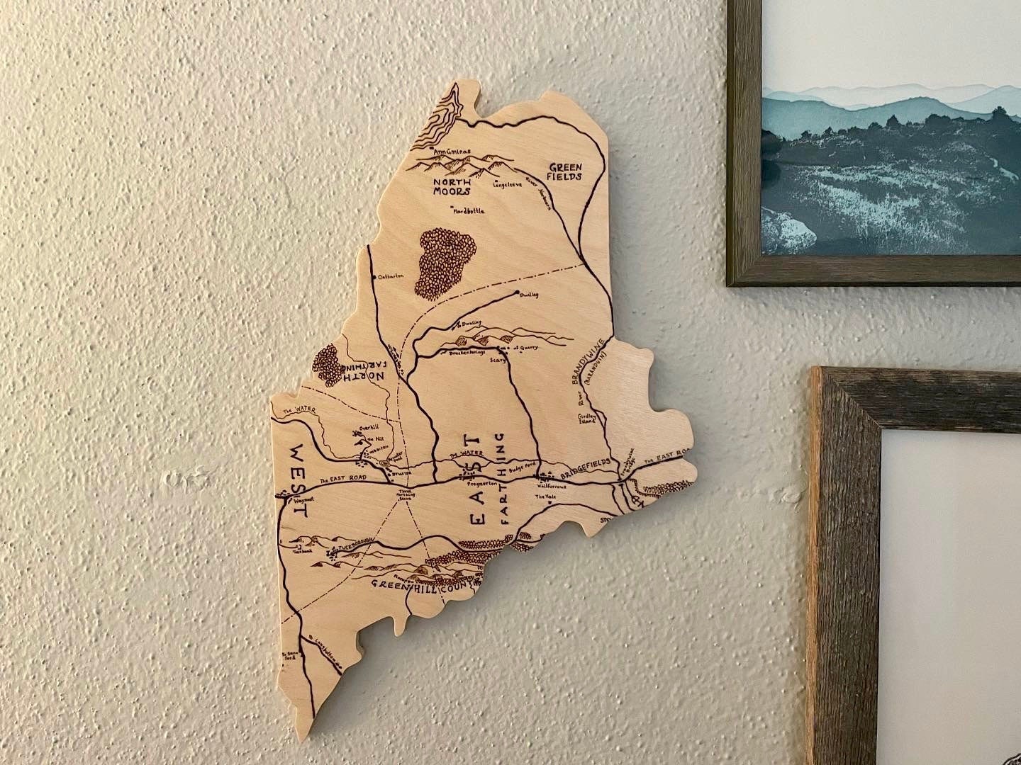 Shire Map State Outline - Etsy