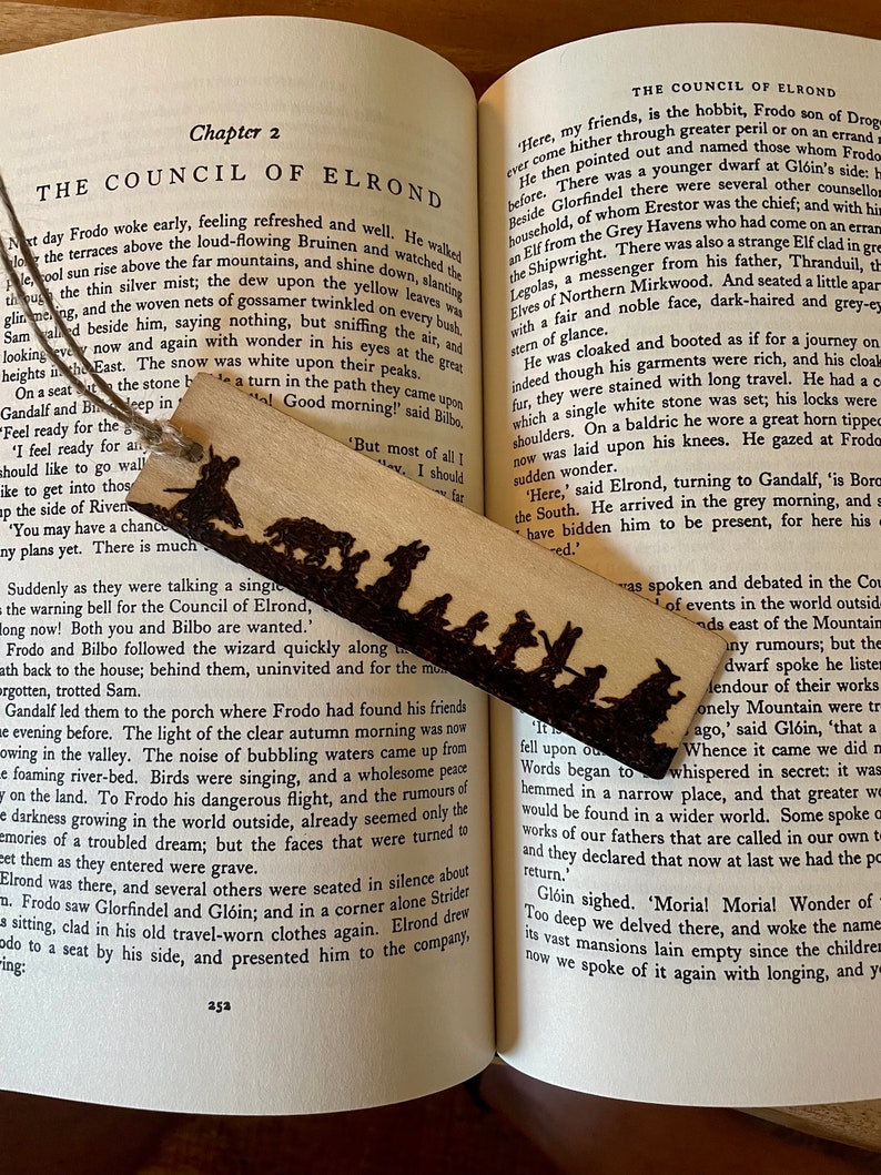 Lord of the Rings Bookmark - the Fellowship - Etsy