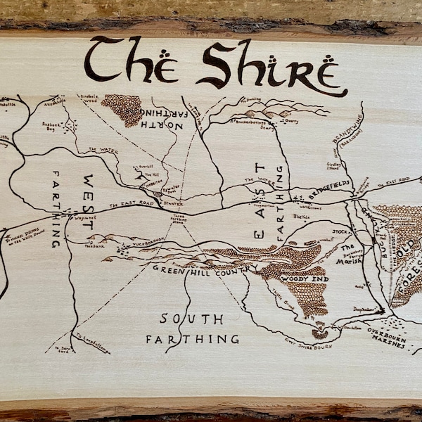 The Shire Map - Etsy
