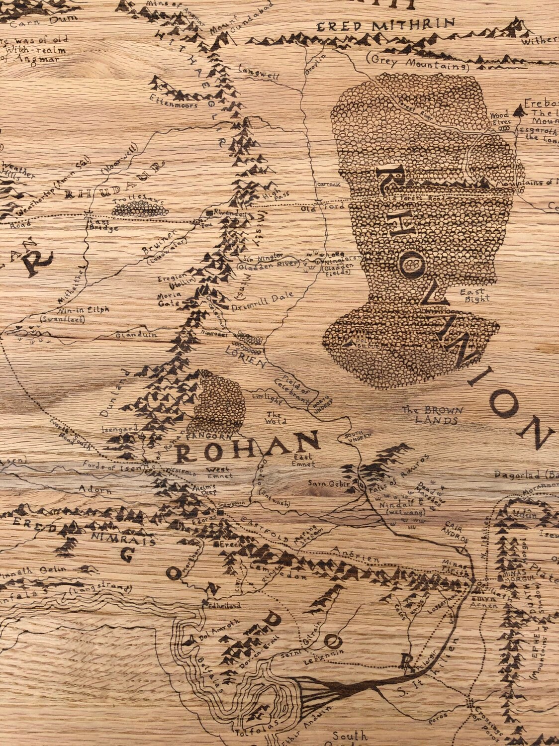 Lord of the Rings Map Coffee Table - Etsy Canada