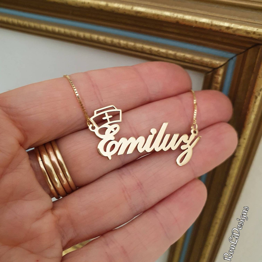 Nursing School Graduation Gift Personalized Nurse Necklace Pendant 18k ...