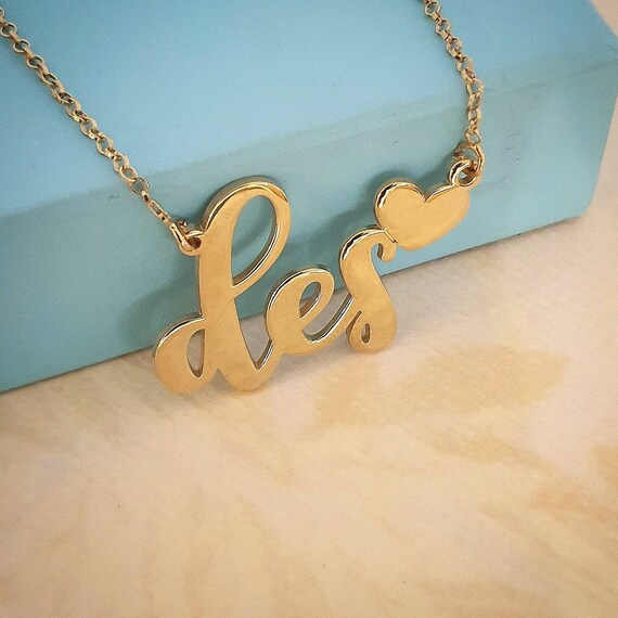 Large Gold Name Necklace XL Name Plate Chain | Etsy